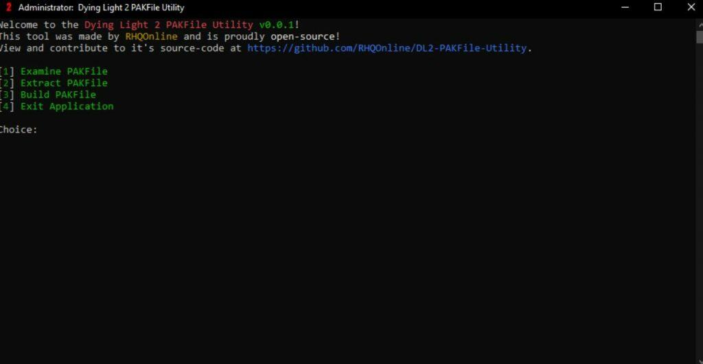 DL2 PAKFile Utility | Dying Light 2 Mod