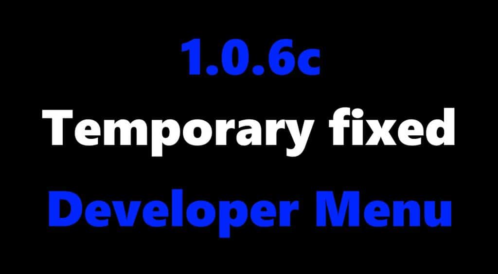 Developer Menu 1.0.6c (playercheats section only) OUTDATED | Dying ...