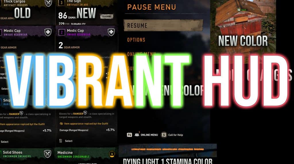 Vibrant HUD Dying Light 1 Stamina Bar | Dying Light 2 Mod